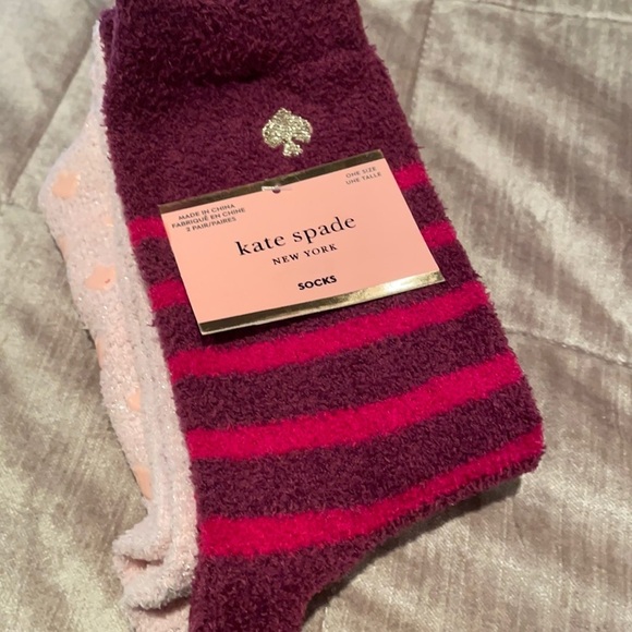 kate spade | Accessories | Kate Spade 2 Pack Fluffy Nonslip Lounge ...